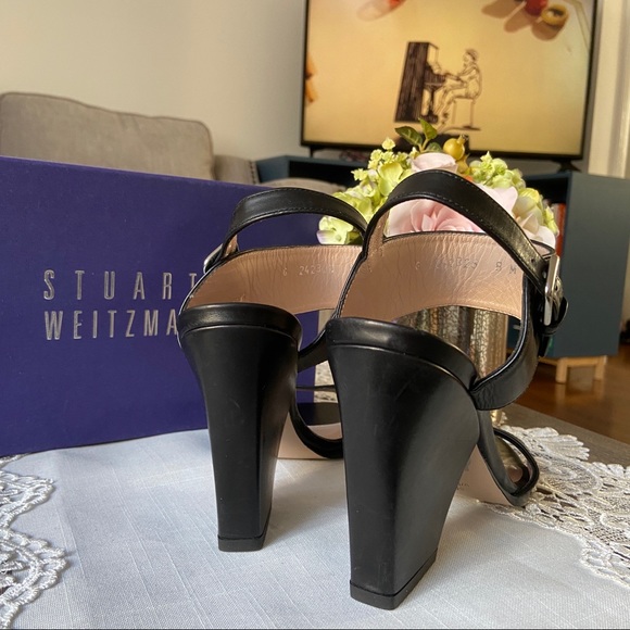 Stuart Weitzman | Shoes | Stuart Weitzman Platform Block Heel Ankle ...